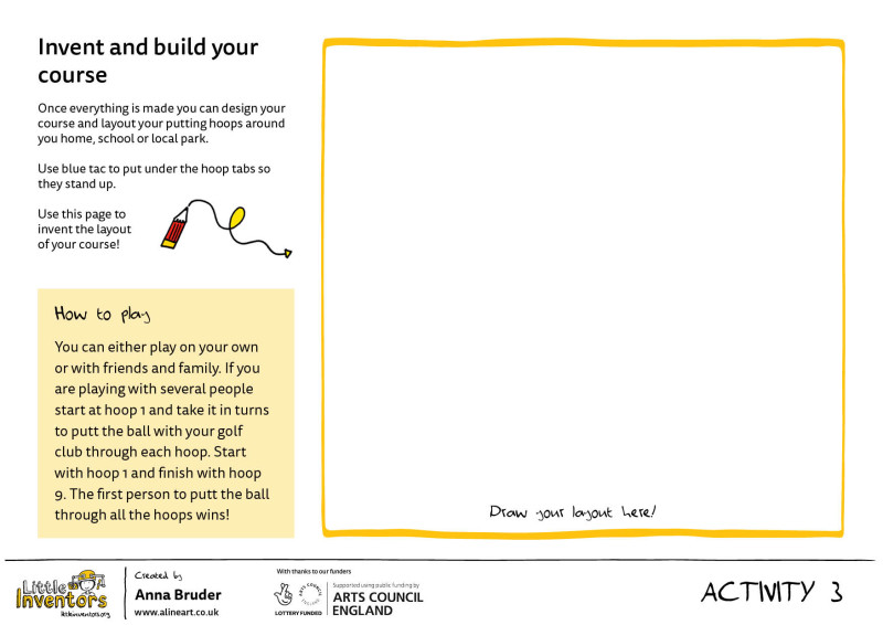 Invent a game using a ball and a stick : Little Inventors